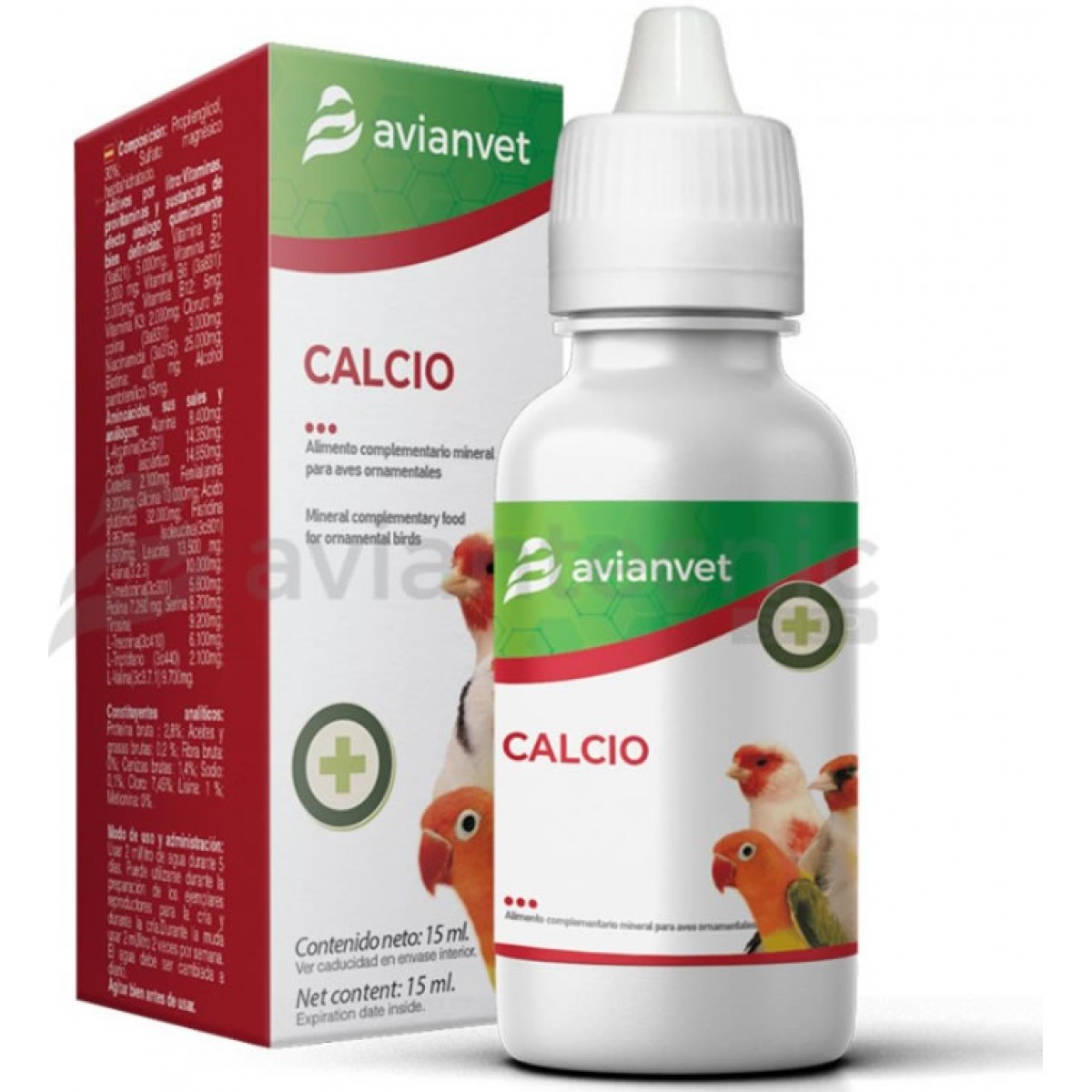 Calcio líquido Avianvet 15 ml